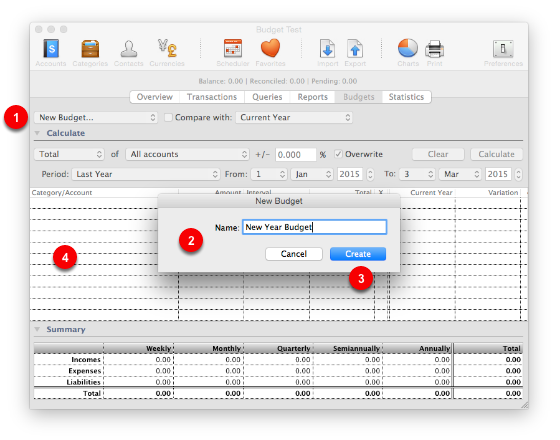 How to take advantage of Budgets in iCash - Tips and tricks